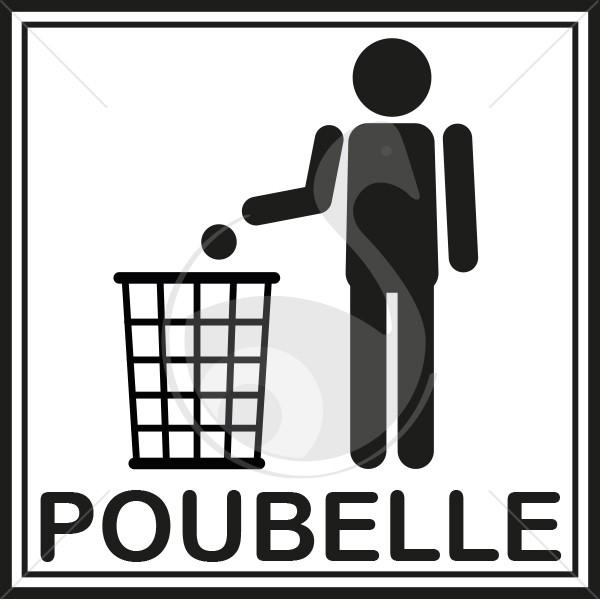 PICTOGRAMME POUBELLE AVEC LÉGENDE