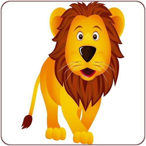 Sticker lion enfants