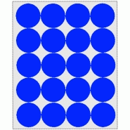 Gommette, pastille adhésive de couleur en vinyle résistant