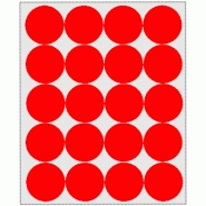 Gommette, pastille adhésive de couleur en vinyle résistant devis sous 1h