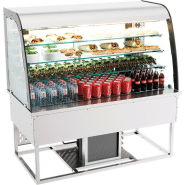 Vitrine réfrigérée snack self-service avec portes coulissantes ...