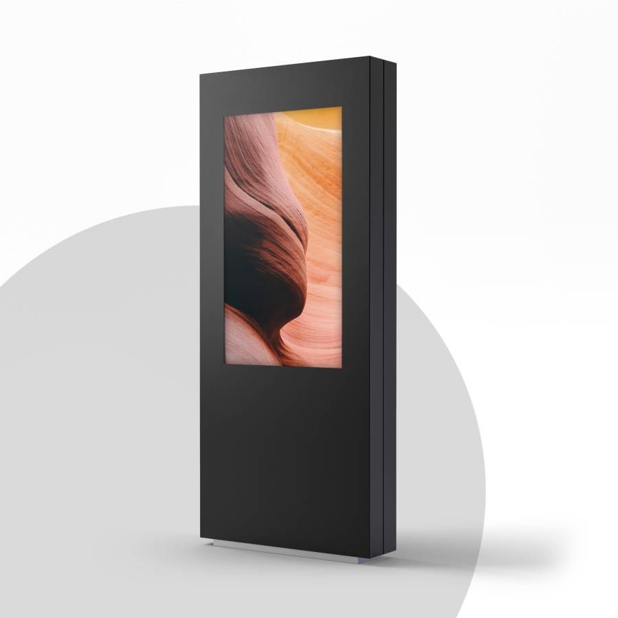 Totem tactile extérieur - MIRROR - Résolution Full HD, écran 55'' multi ...