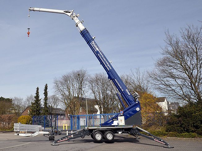 Ahk 36 grue sur remorque - boecker - avec mode de sécurité antichute