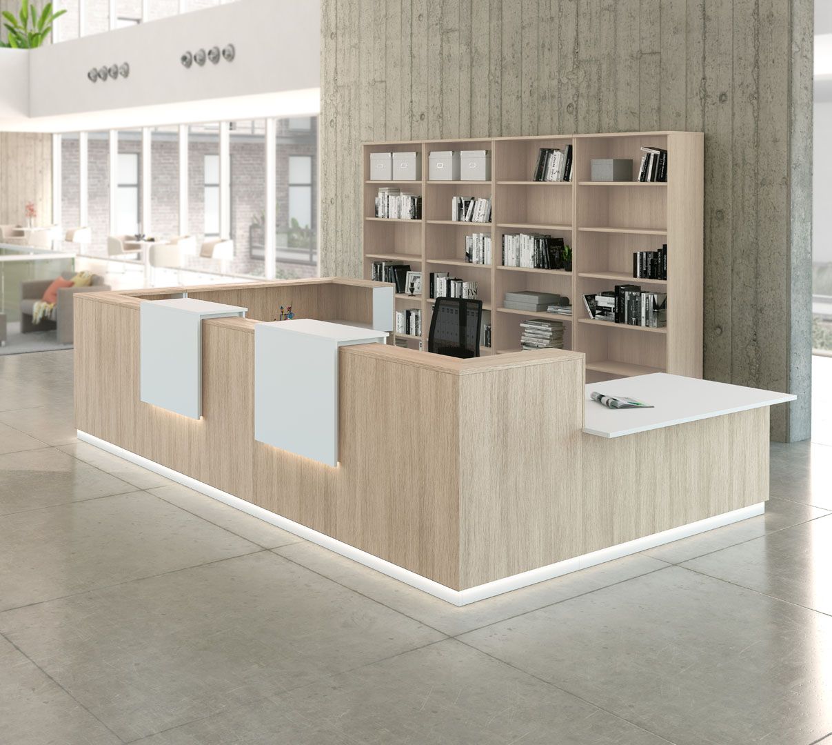 Banque d'accueil DELTA - design intemporel - gamme BASIC et PLUS avec ...