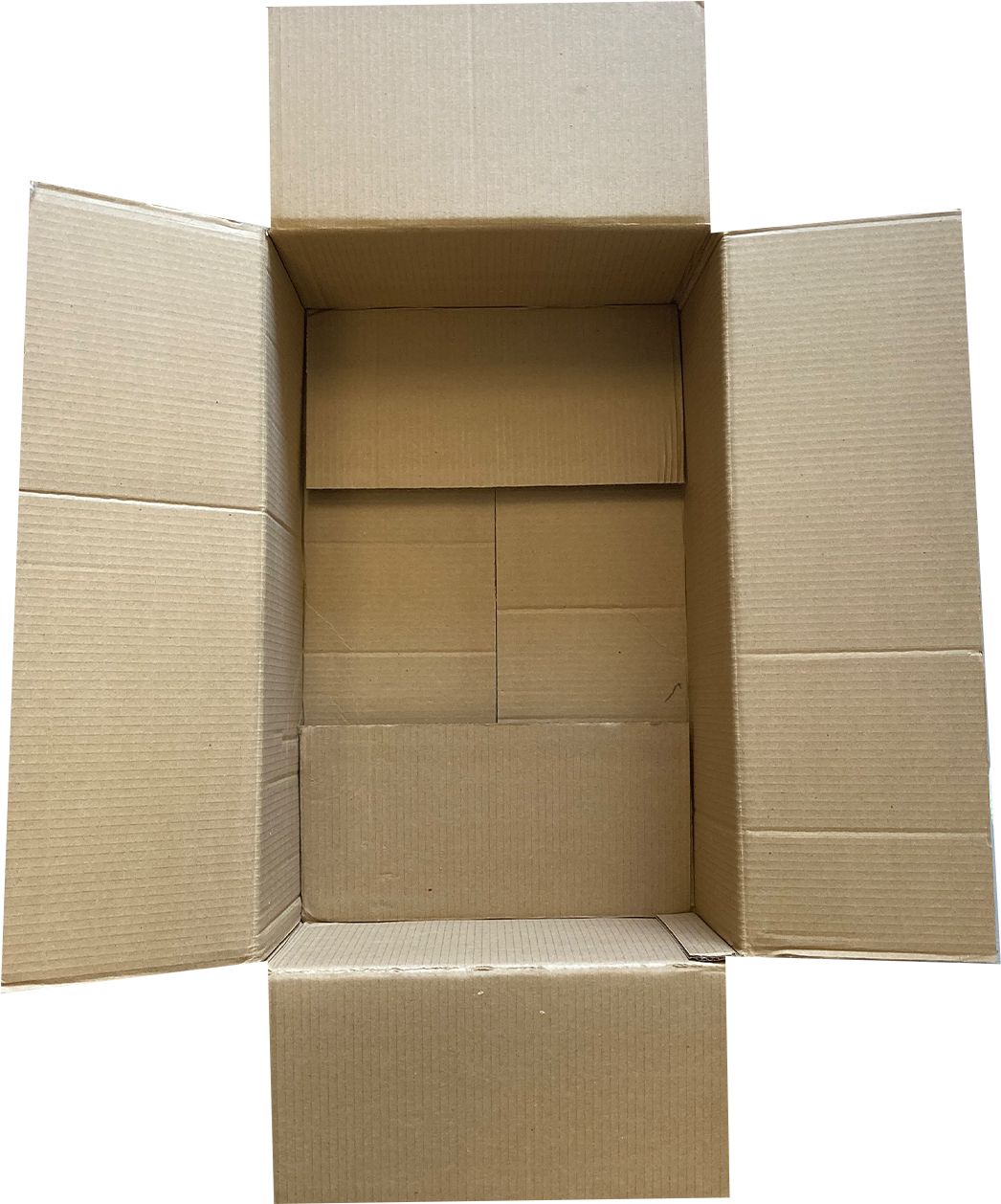 Caisse en carton double cannelure 60 x 38 x 20 (cm).