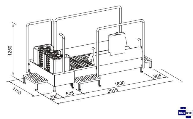 Lave-botte et lave-semelle à passage continu | Blue Level GmbH | Hellopro