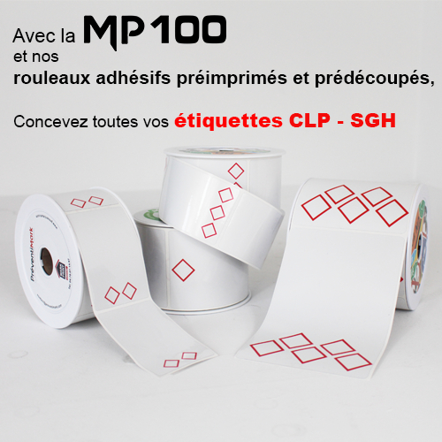 Mp100 / imprimante signalétique d'étiquettes adhésives à transfert ...