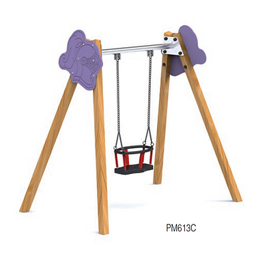 Portique balançoire simple siège berceau PM613 devis sous 1h