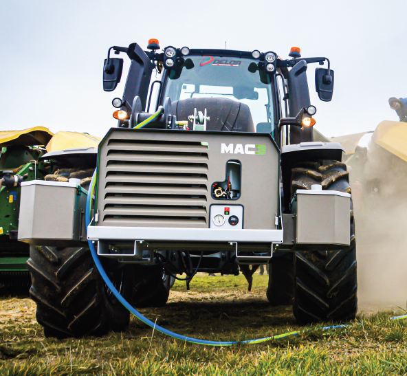 Compresseur de chantier à entraînement hydraulique à placer sur le relevage d'un tracteur - mac3 ...