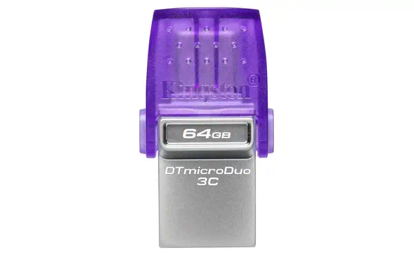 64 Go DataTraveler microDuo 3C 200 Mo/s dual USB-A + USB-C devis sous 1h