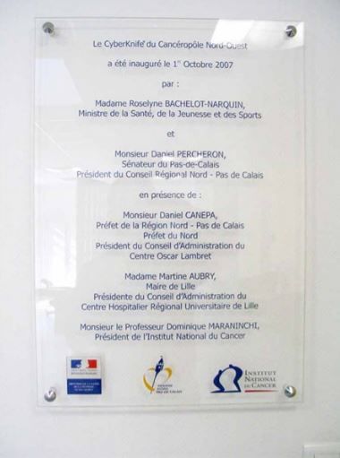 Panneau d'enseigne - plaque inaugurale personnalisée en plexiglas de 5 ...