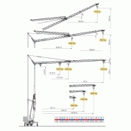 Grues à tour | grue gma, gme, de chantier | hellopro