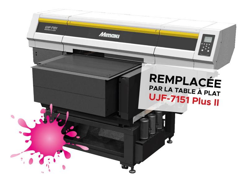 Imprimante a jet d'encre uv a plat gamme uv - mimaki ujf-7151 plus devis sous 1h