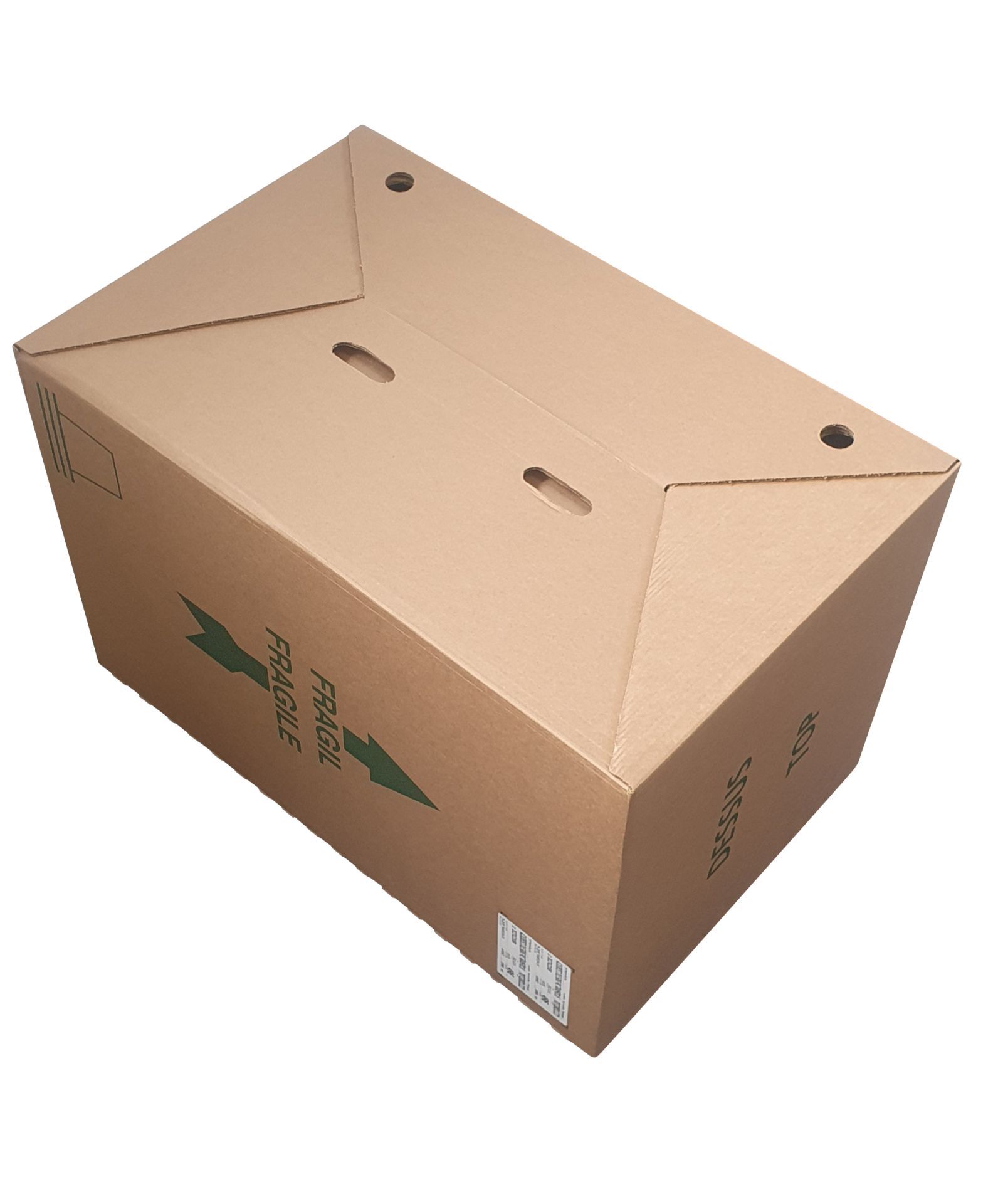 Caisse en carton simple cannelure renforcée 60 x 38 x 39 (cm)