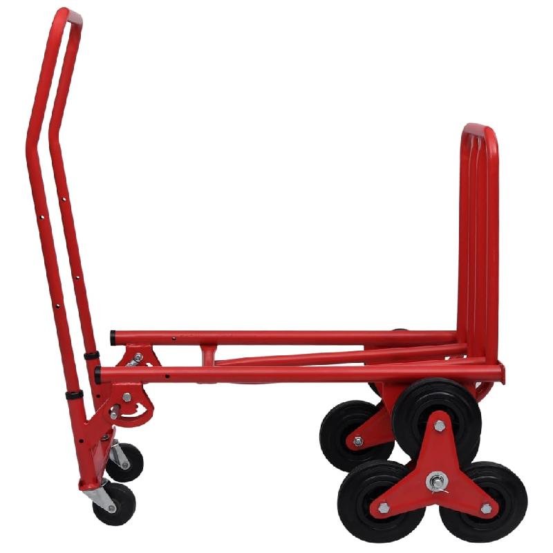 Vidaxl chariot à plateforme pliable monte-escalier 51x74x120 cm 150 kg