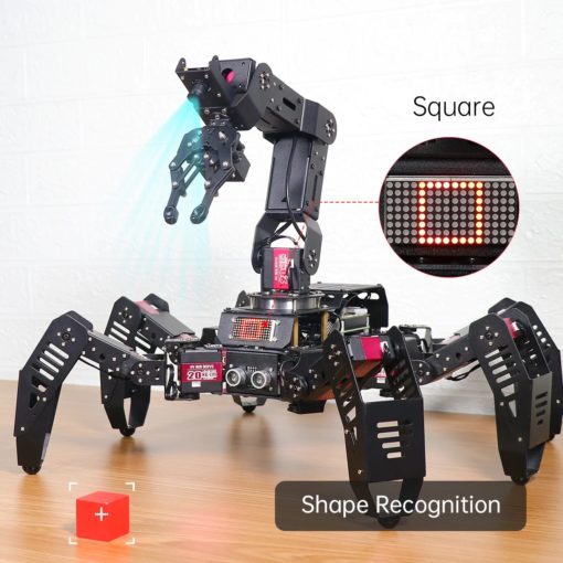 ROBOT DE CONSTRUCTION ET PROGRAMMATION HEXAPODE HIWONDER SPIDERPI PRO AVEC BRAS ROBOTIQUE AI ...