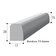 Bordure béton basse 100 x 11 x 6,5 cm