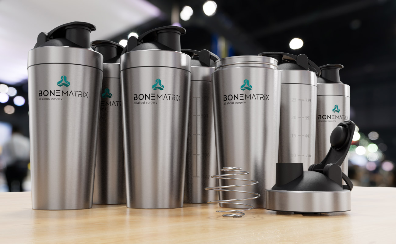 Gourde en métal personnalisable shaker fuel - flasky