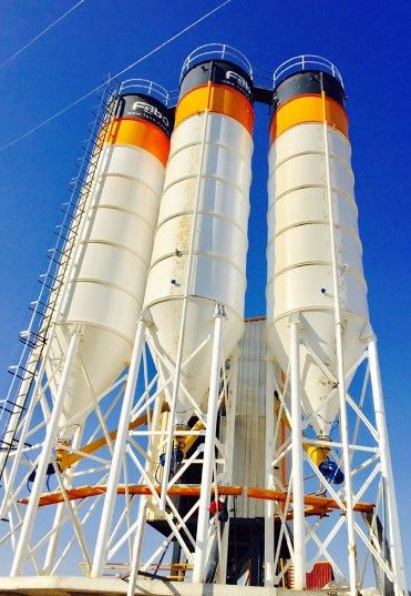Silos de ciment - fabo - capacité de stockage de 30 à 120 tonnes