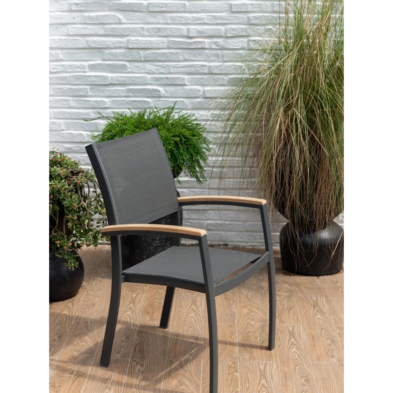 Fauteuil de jardin fixe essence 61,5x58x92,3cm – MTF – aluminium et ...