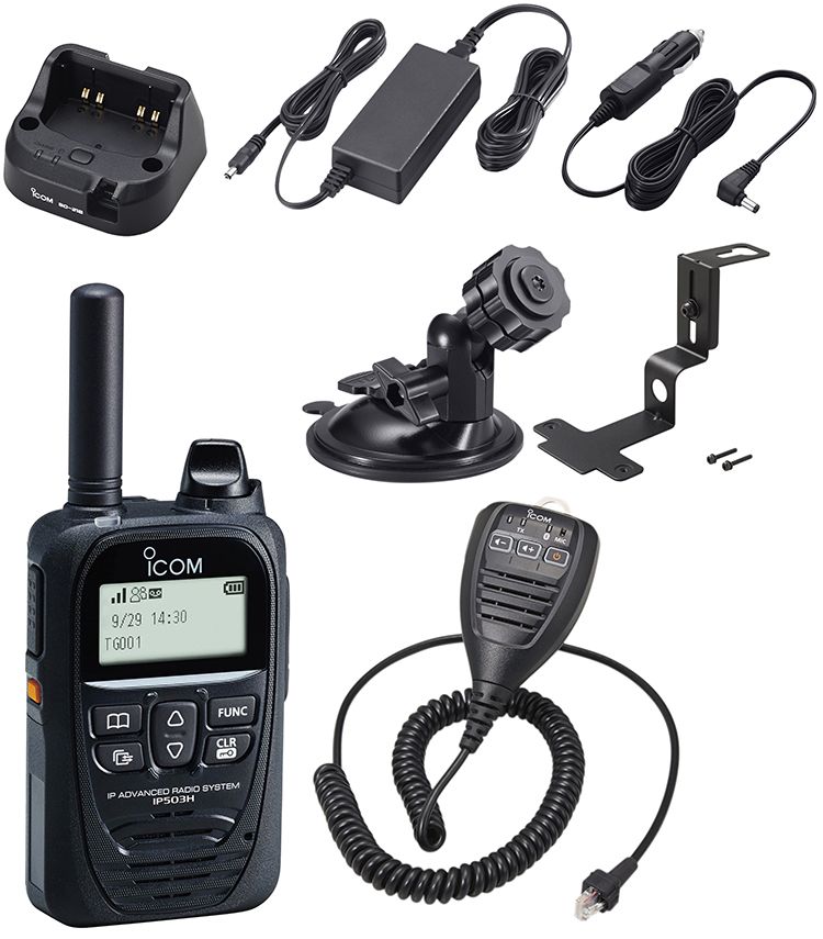 Communication innovante icom - portatif radio lte (4g) / 3g ip503h