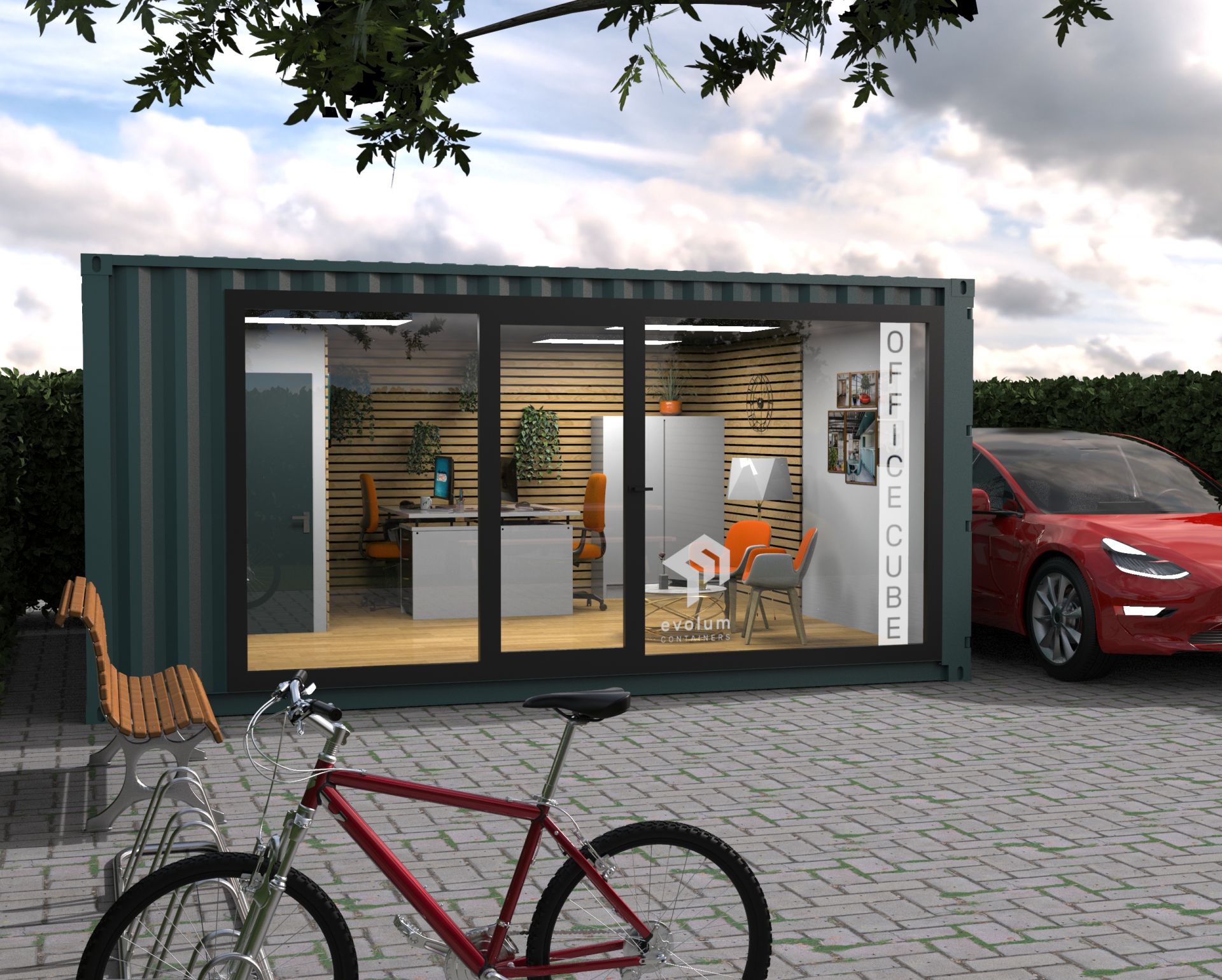 Container aménagé bureaux devis sous 2h