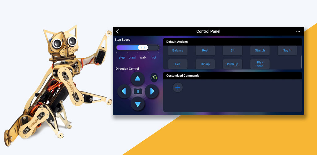 KIT ROBOT CHAT MIGNON OPEN SOURCE NYBBLE KITTEN PETOI OPENCAT À MONTER ...